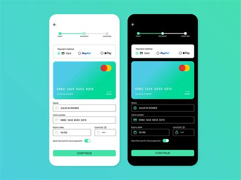 Daily UI 002 Credit Card Checkout On Behance