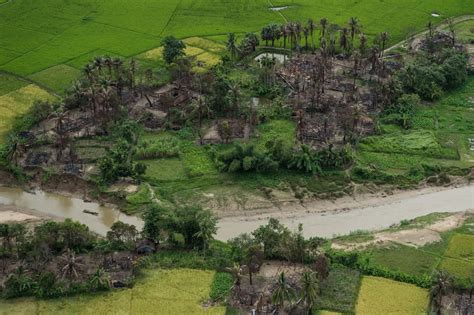 First Look At Burnt Rohingya Muslim Villages In Rakhine State Myanmar