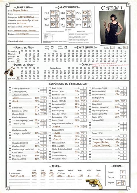 Épinglé Sur Rpg Jdr Fiches De Personnages