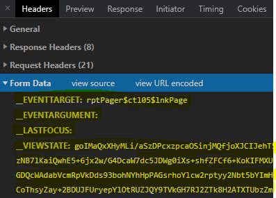 Web Scraping Python Requests And Dopostback Function Stack Overflow
