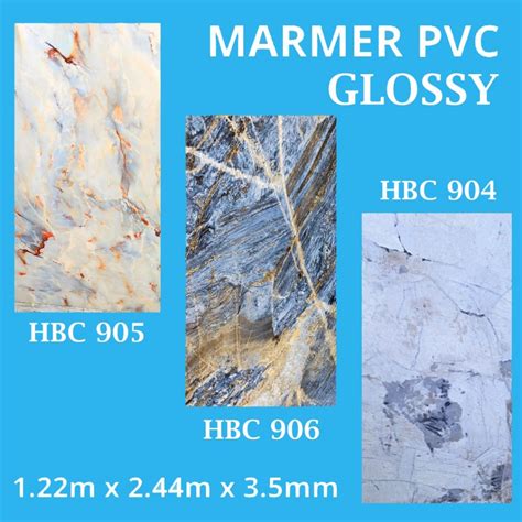 Jual New Product Panel Pvc Marmer Hbc Tebal Panel Dinding Mewah