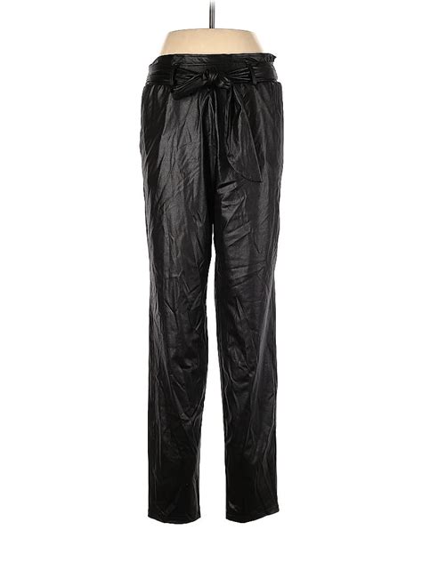 Assorted Brands Black Faux Leather Pants Size 8 Tall 60 Off Thredup