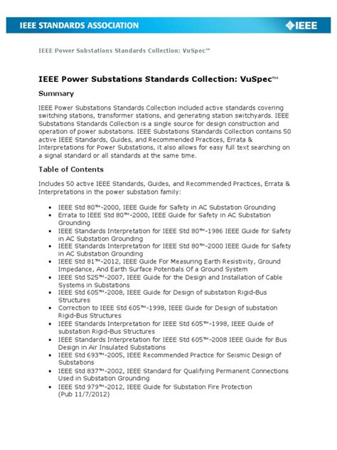 Substation Ieee Pdf Electrical Substation Electric Power