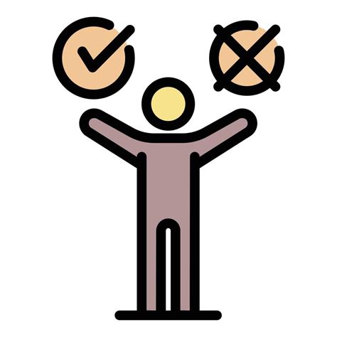 Consumer Choice Icon Color Outline Vector 15661529 Vector Art At Vecteezy