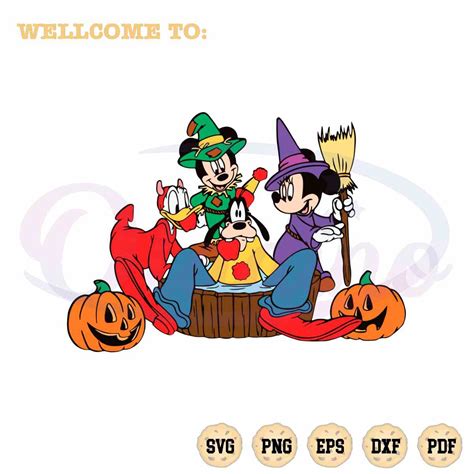 Halloween Pumpkin Funny Disney Character Svg Cutting Files