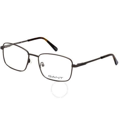 Gant Mens Gunmetal Square Eyeglass Frames Ga317000953 664689952113