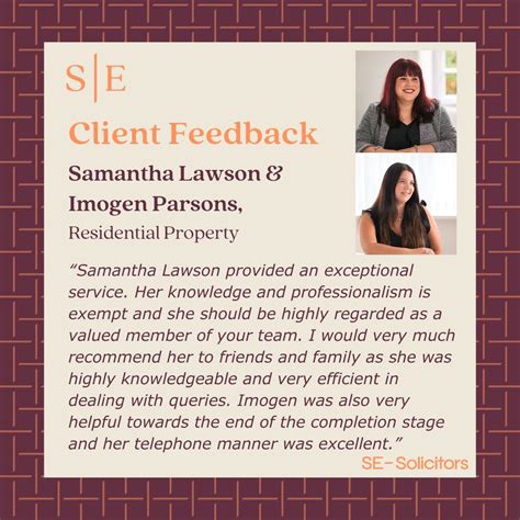 Se Solicitors We Have Received Some Great Feedback For