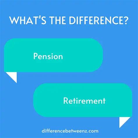Difference Between Pension And Retirement Difference Betweenz
