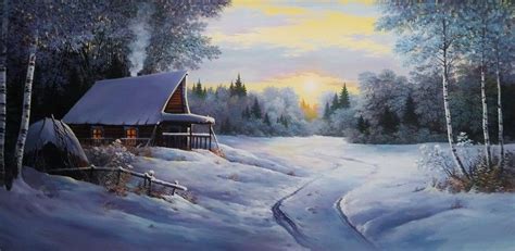 Зимний пейзаж Пейзажи Творчество со снегом Зимние сцены