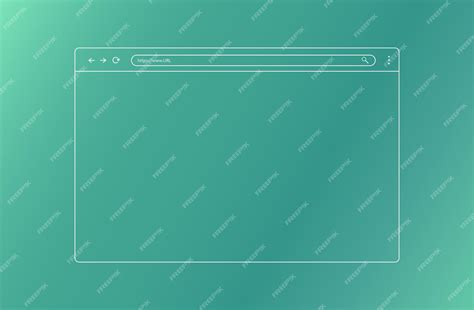 Premium Vector Modern Browser Mockup For Website Webpage User Interface Internet Browser Template