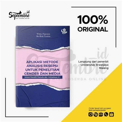 Jual Buku Aplikasi Metode Analisis Resepsi Untuk Penelitian Gender
