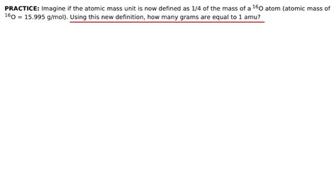 Atomic Mass Unit Definition