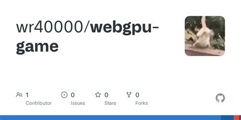 Github Wr40000webgpu Game