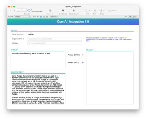 Integrating ChatGPT With Claris FileMaker Codence