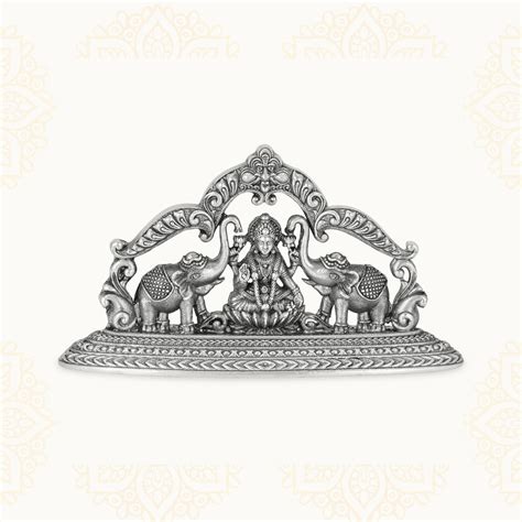 Grt Jewels Offers 92 5 Silver Divine Idols Goddess Gajalakshmi Silver