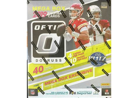 2019 Panini Donruss Optic Football Mega Box 40 Ct 2019