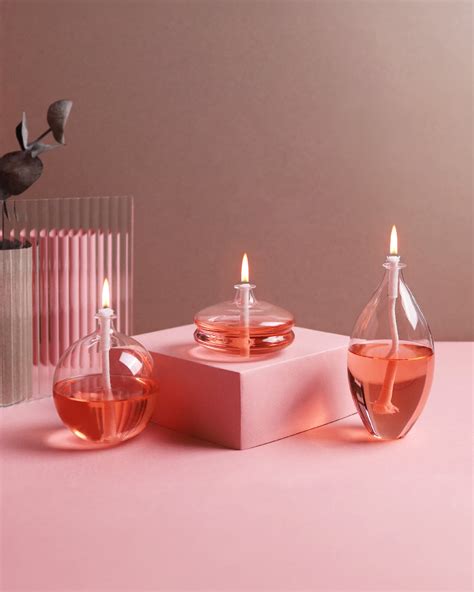 Glory Glass Oil Candle Mini Set Rose Glassic By Evohome
