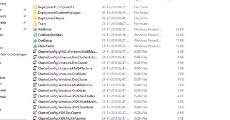 Service Fabric Cluster On Window