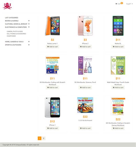 Octopuscodes Shopping Cart With Paypal Payment By Octopuscodes Codecanyon