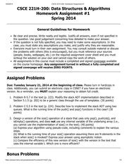 CSCE 221H 200 Homework Assignment 1 10 5 2014 CSCE 221H 200