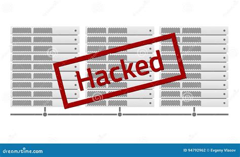 server infected by malware with bug hand drawn outline doodle icon cartoon vector