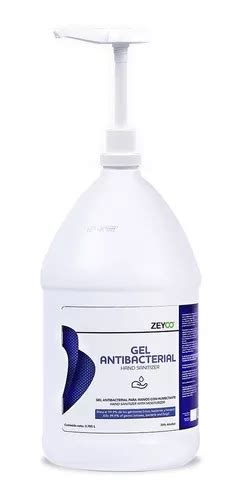 Gel Antibacterial Para Manos 70 Alcohol Zeyco 1 Galón Fragancia Sin