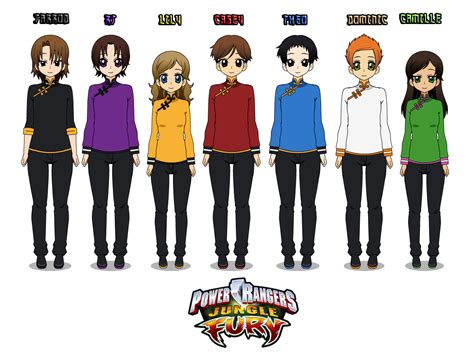 14 Power Rangers Jungle Fury With Uniforms By Cjm 94x On Deviantart