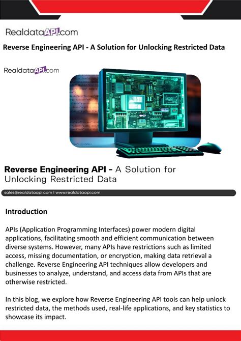 Ppt Reverse Engineering Api A Solution For Unlocking Restricted Data Powerpoint Presentation