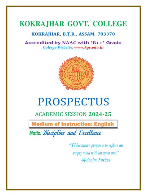 Prospectus 2024 2025 Pdf University And College Admission Science