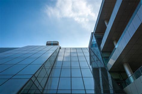 Premium Photo Partial Transformation Of Modern Business Buildings