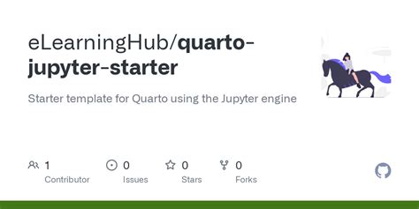 GitHub ELearningHub Quarto Jupyter Starter Starter Template For