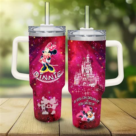 Minnie Mickey Mouse And Friends Cartoon Custom Stanley Quencher 40oz Stainless Steel Tumbler