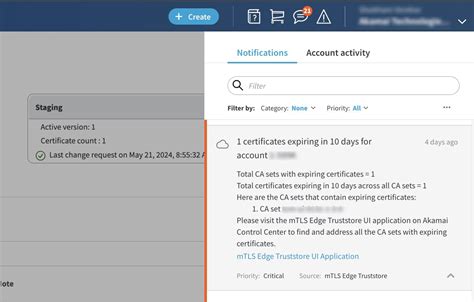 Certificate Expiration Notifications
