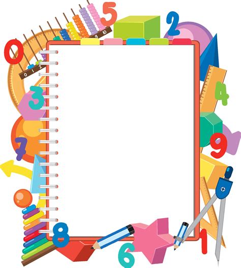 Download Blank Math Template With Math Tools And Elements For Free