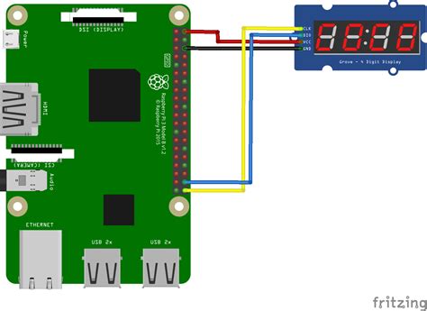 Tm1637 7 Segment Display Example On A Raspberry Pi Pi Bits