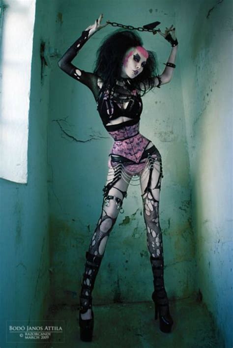 The Black Rose † Goth Razor Candi Goth Outfits Deathrock Fashion