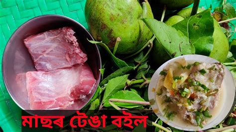 ঔটেঙা আৰু নলটেঙাৰ লগত মাছৰ বইল🐟elephant Applenol Tengaassamese