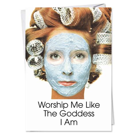 Worship Me Birthday Card Nobleworks Outer Layer