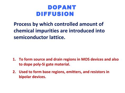 7 Dopant Diffusion 12 2013 Microtech Ppt
