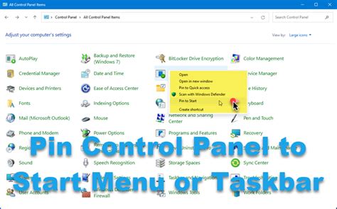 How To Show Control Panel In WinX Menu Of Windows