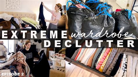 Extreme Clothing Declutter Before After Youtube
