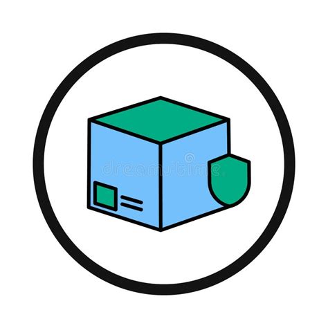 Shipping Box Location Pin World Location Parcel Delivery Icon