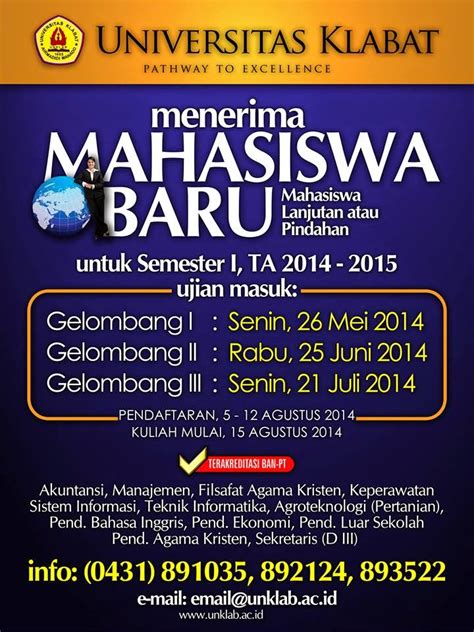 VinNIxen Pendaftaran Mahasiswa Baru Dibuka UNIVERSITAS KLABAT