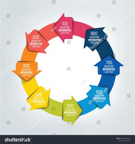 Arrows Infographics Chart Scheme Diagram Stock Vector Royalty Free Shutterstock