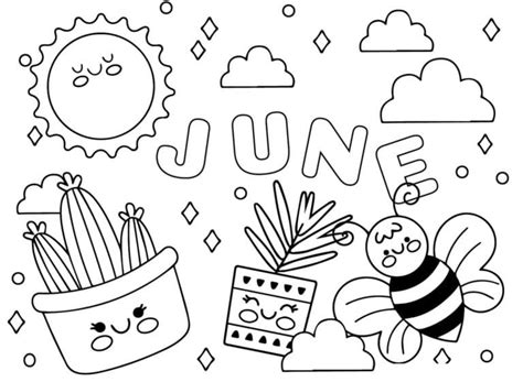 June Bug Page Coloring Pages