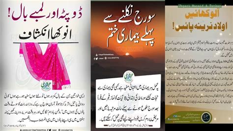 Ubqari Wazaif Tips Totke Salma Food Secrets YouTube