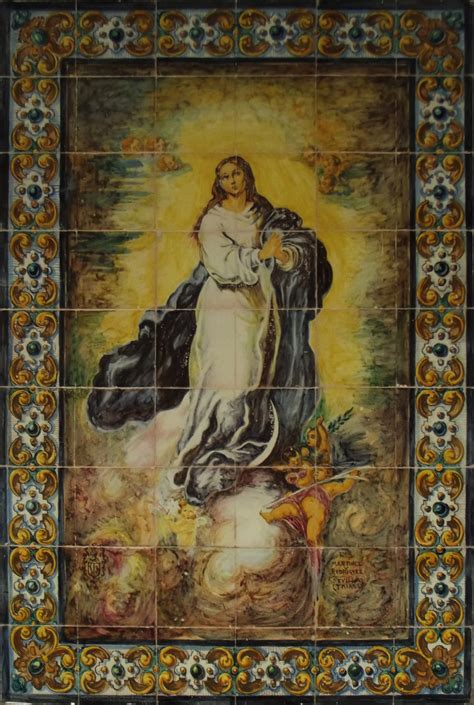 Retablo cerámico Inmaculada Concepción Sevilla Retablo Cerámico