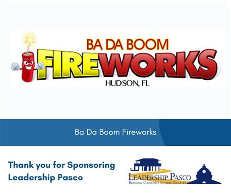 Thank You Thomas Celotto 11 And Ba Da Boom Fireworks Hudson Fl For