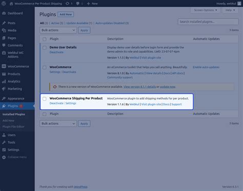 Wordpress Woocommerce Per Product Shipping Plugin By Webkul Codecanyon