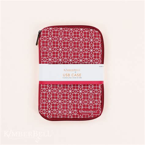Kimberbell Usb Case Cranberry Star My Girlfriends Quilt Shoppe